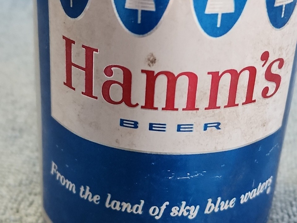 VTG HAMM'S Beer Can 12OZ HAMM BREWING CO MINNESOTA pull tab USA mancave ...