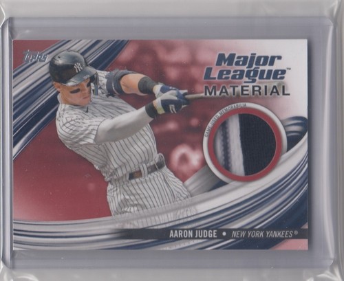 2023 Topps Update AARON JUDGE Red Game Used Jersey Patch Pinstripe #/25 ...