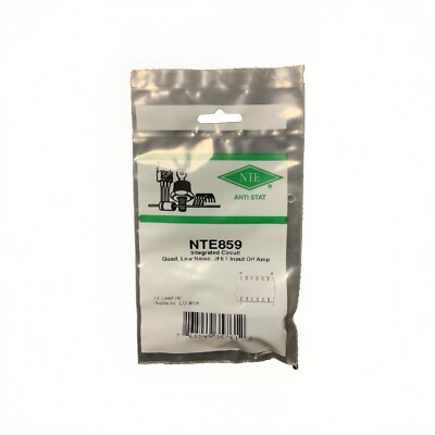 NTE859 IC Quad, Low Noise, JFET Input OP Amp DIP14 ECG859 | eBay