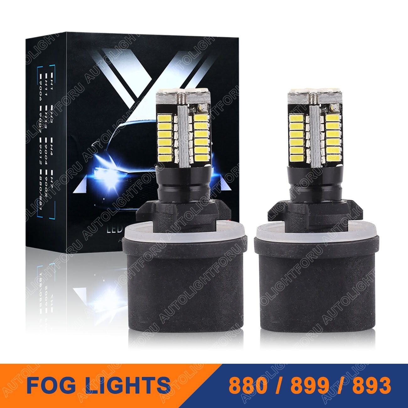 2x For 1997-2004 c5 Corvette HID LED Super Bright Fog Light Conversion ...