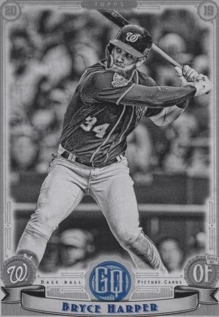 2019 Topps Gypsy Queen - Bryce Harper #105 Black & White /50 for sale ...
