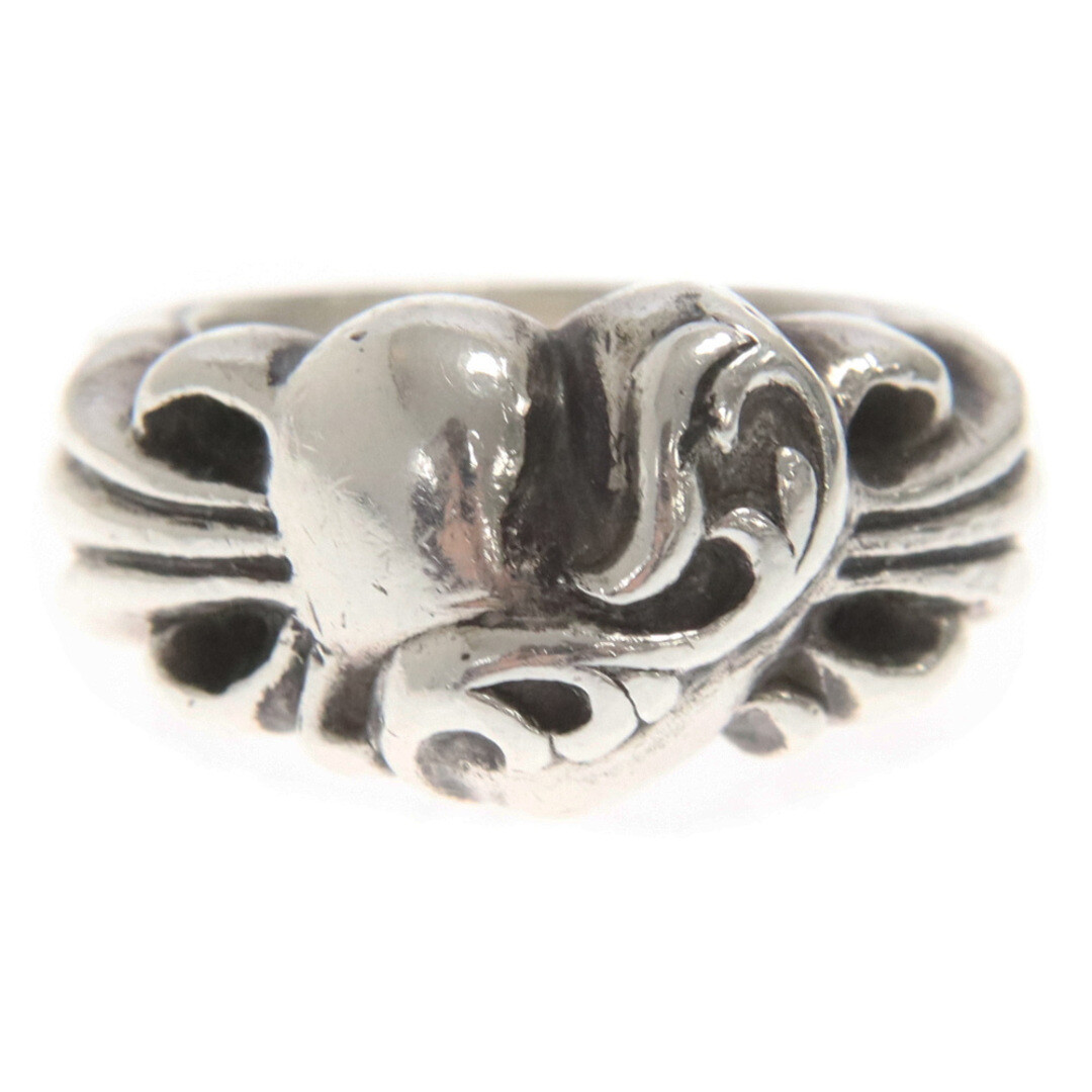 CHROME HEARTS FLRL CRS HRT FLORAL HEART RING - Gem