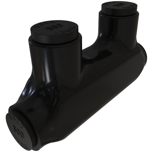Ilsco Pbt-500 Insulated Al In-Line Splicer-Reducer Connector, 500-4, 2 ...