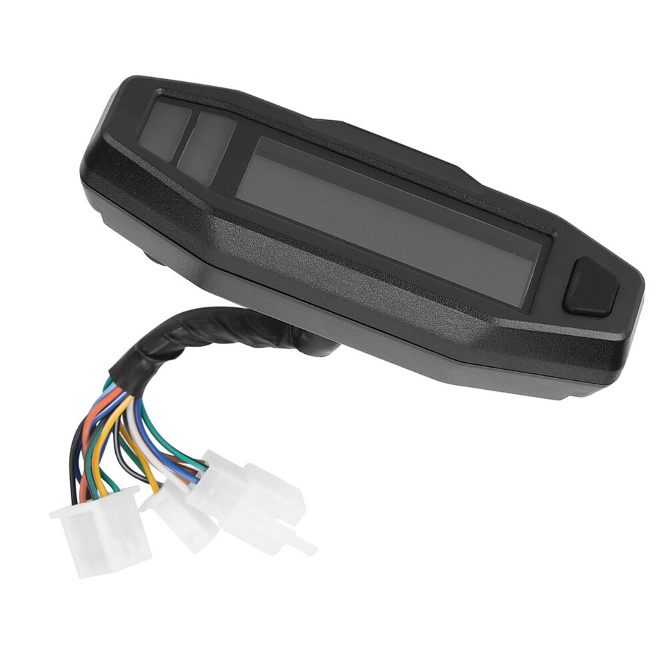 Mini Universal LCD Digital Motorcycle Meter Speedometer Digital Odo ...