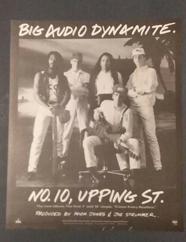 BIG AUDIO DYNAMITE print ad 1986 album release [10x12] | eBay
