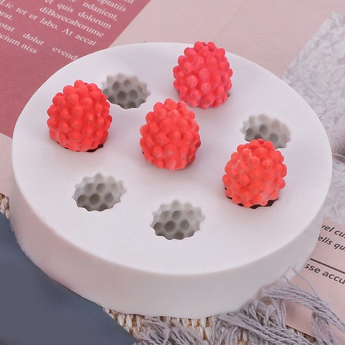 Silicone Mold 3D Raspberry/Blueberry Shape Cake Decorating Mould Baking ...