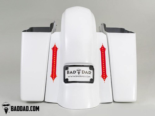 Bad Dad Summit 2-N-1 Saddlebag Kit Flush Mount Taillight Black Plate 09 ...