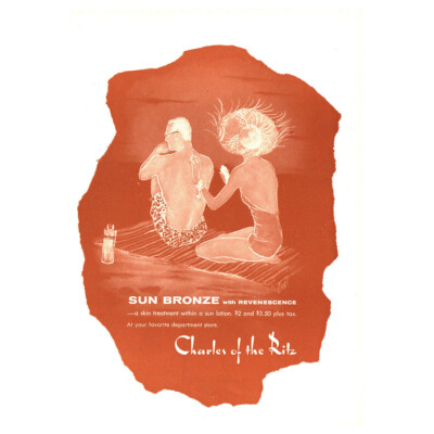 1955 Charles of the Ritz: Sun Bronze Vintage Print Ad | eBay