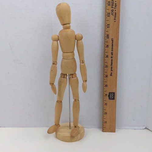 Wooden Artist Manikin Drawing Figure Model Jointed Poseable with Stand ...