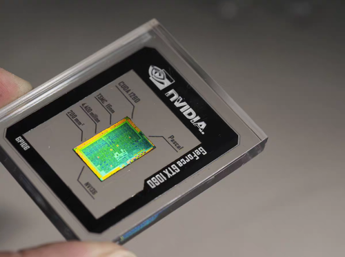 NVIDIA GTX 1060 GPU IC Die Crystal Wafer Specimen Tech Cyber Art ...