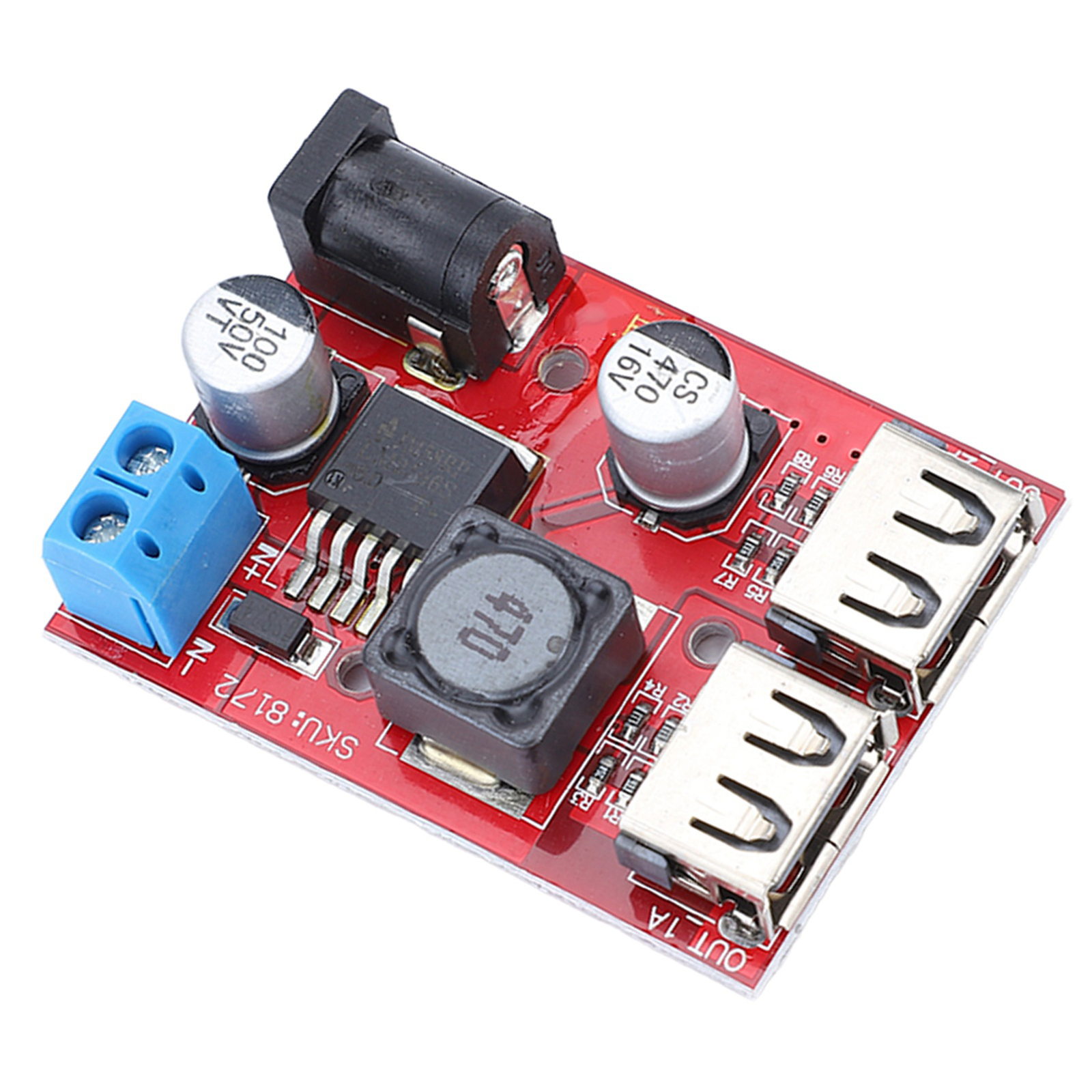 Voltage Regulator Board Solar Controller 2 USB Output Module DC6V-30V T ...