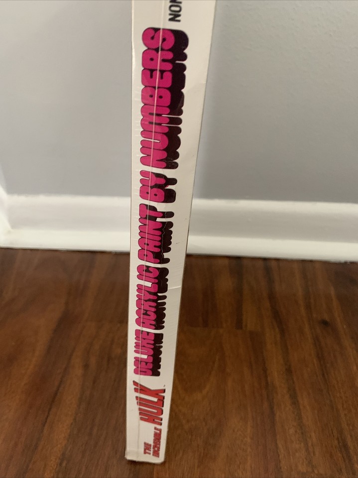 PAINT BY NUMBERS THE INCREDIBLE HULK DELUXE SET SEALED BOX HASBRO 1978 ...