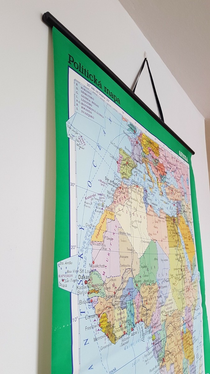 Large Political Map Of Africa With Capitals 1989 Large Detailed