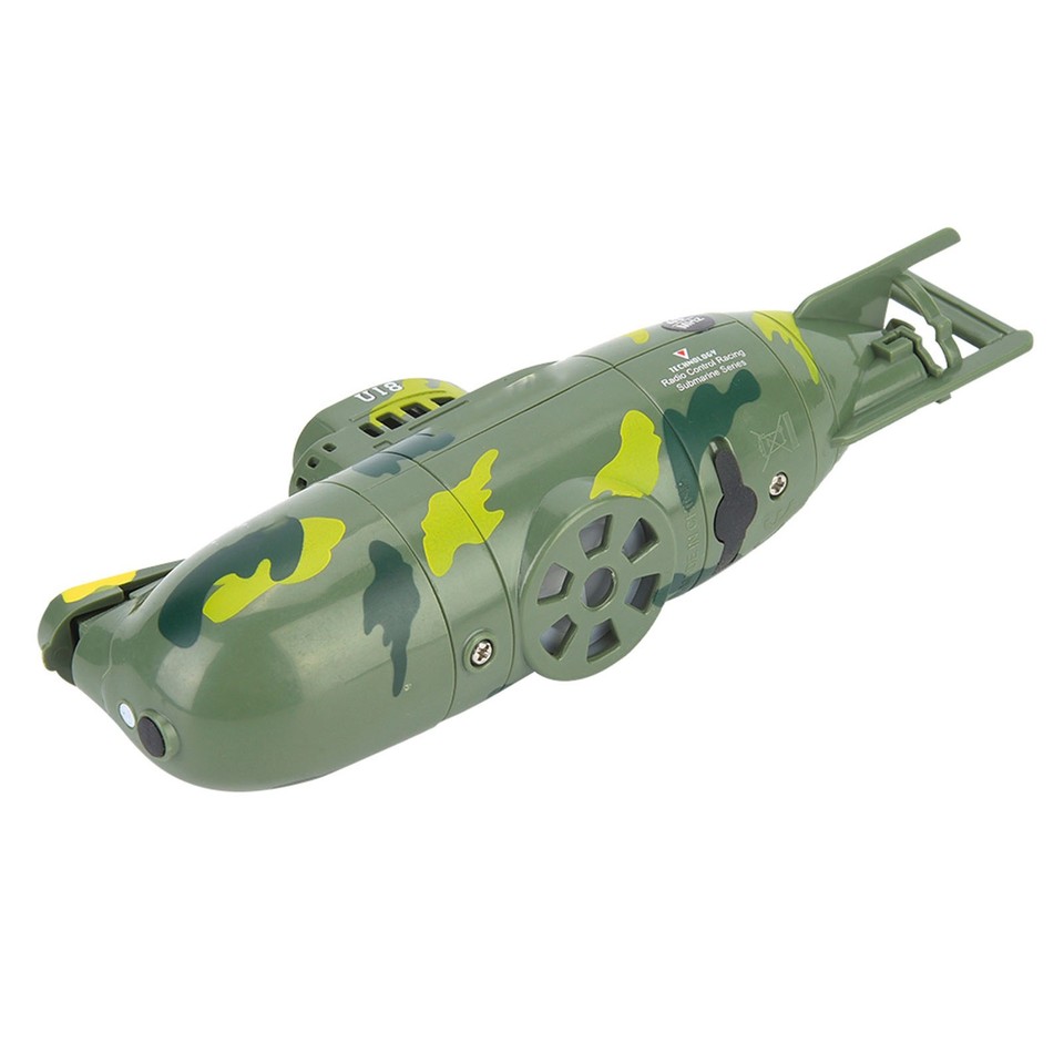 Mini RC Submarine Remote Control Boat Ship Military Model Waterproof ...
