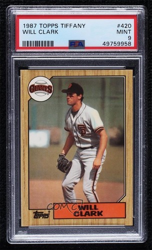 1987 Topps Tiffany Will Clark #420 PSA 9 MINT Rookie RC | eBay
