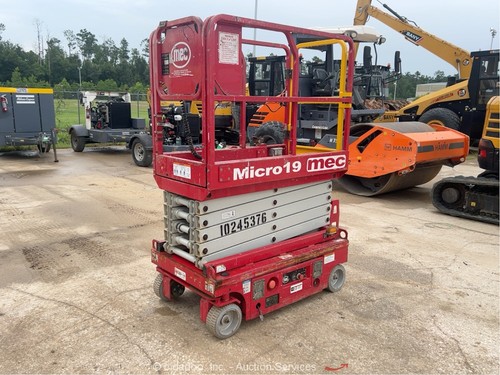 2018 MEC Micro19 19' Electric Scissor Lift Man Aerial Work Platform ...