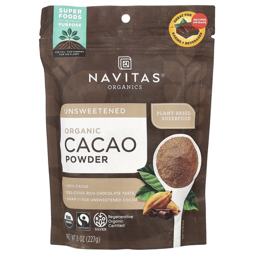 Organic Cacao Powder, Unsweetened, 8 oz (227 g) | eBay