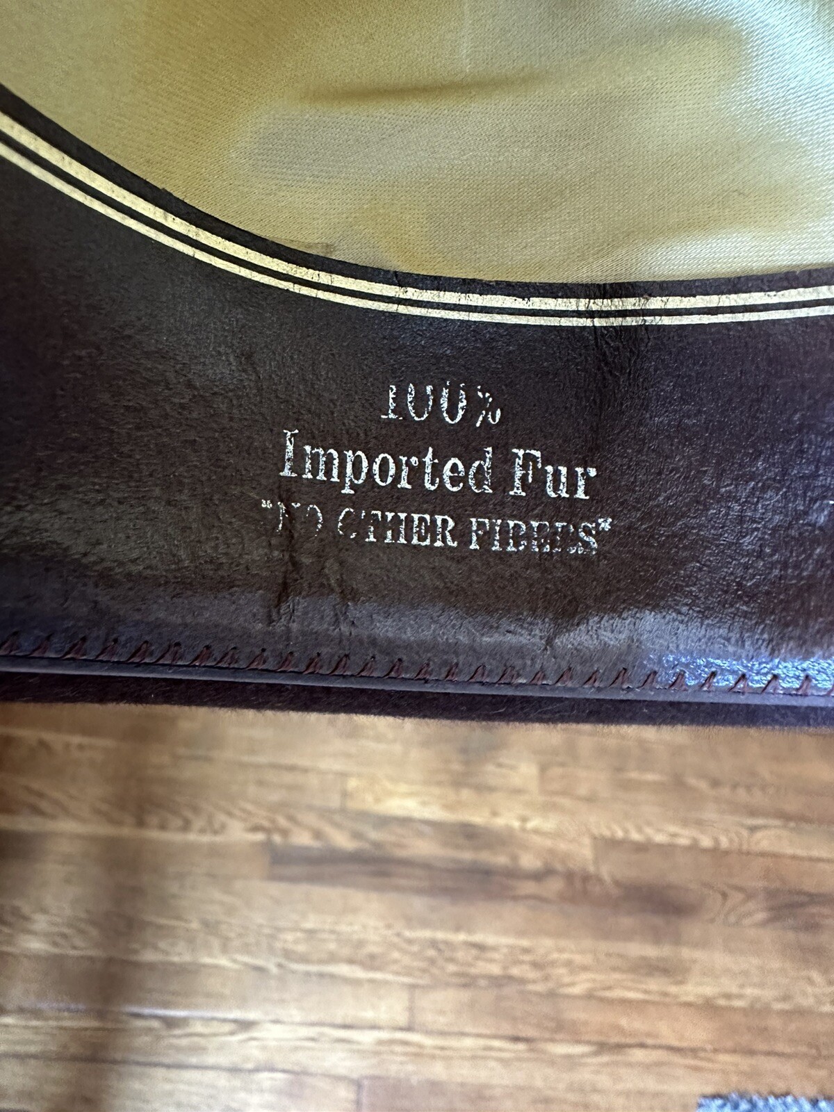 Vintage Leader Western Wear Stores Brown Cowboy Hat Men 100% 10X Fur ...