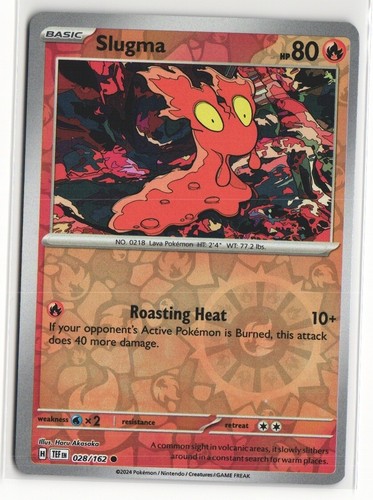 Slugma 028/162 Reverse Holo Pokemon TCG Scarlet & Violet: Temporal ...