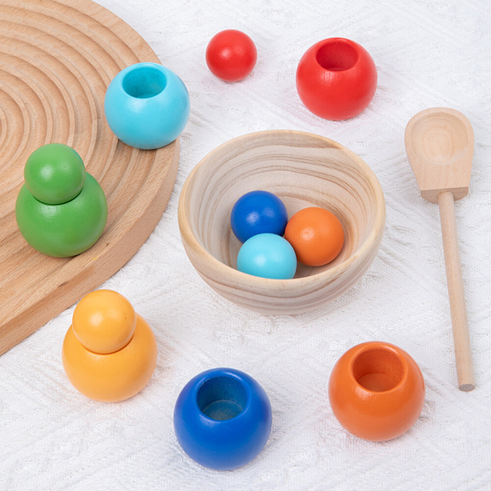 Color Classification Toy Wooden Color Sorting for Babies Toddlers (A ...