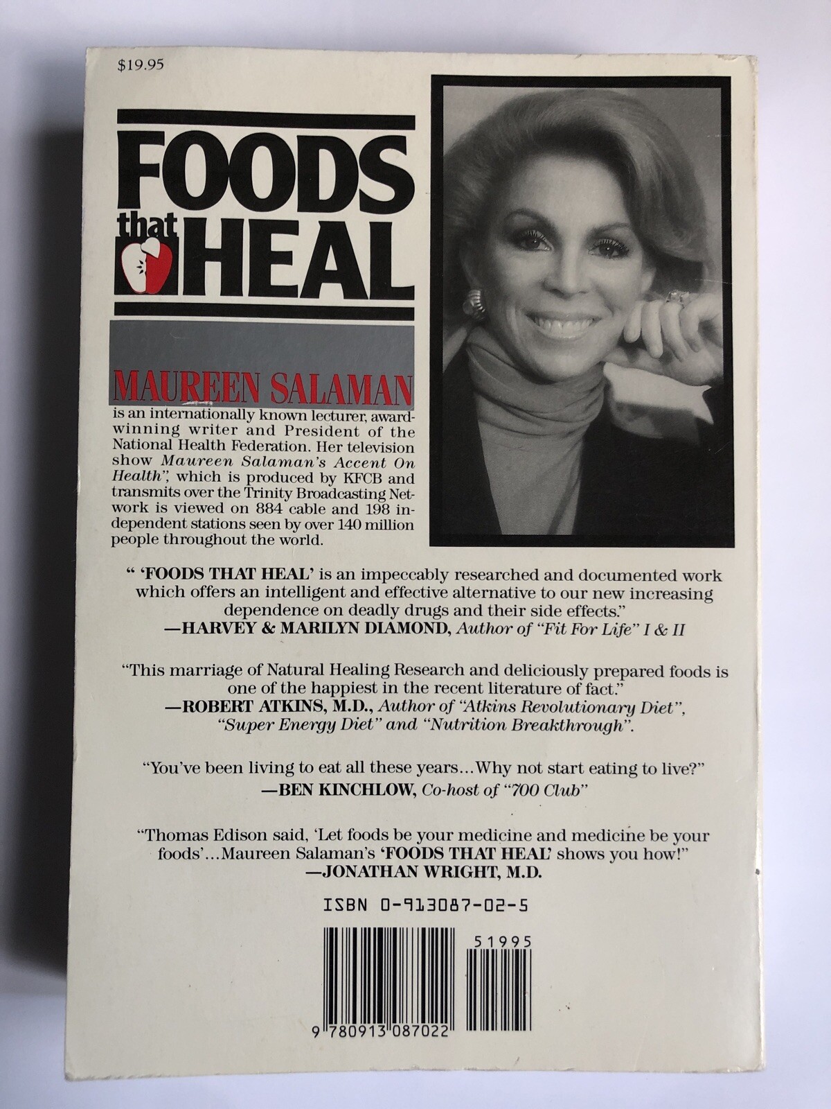 Foods That Heal by Maureen Kennedy Salaman (1989, Trade Paperback ...