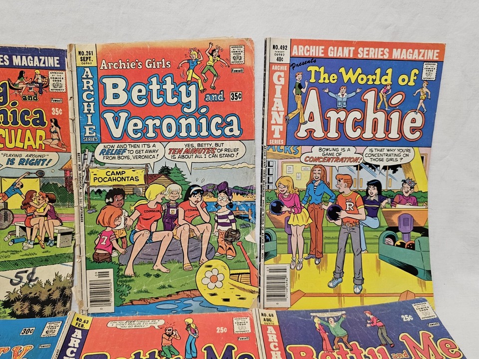 9 OLD ARCHIE COMIC BOOKS BETTY JUGHEAD Veronica + Sgt Fury | eBay