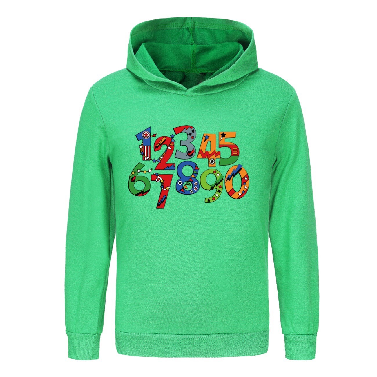 Numbers Maths Day Kids Unisex Hoodies Hoody Tops Sweatshirt Long Sleeve ...