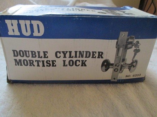 New HUD Double Cylinder Mortise Lock Set Polished Brass Iron gate storm ...