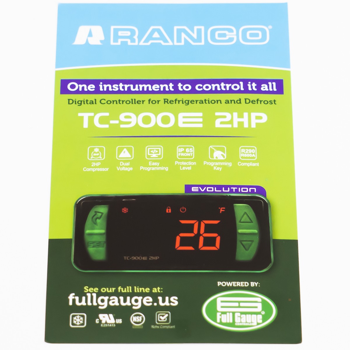 Full Gauge Tc-900e Power/07 Power Full Gauge Defrost Refrigeration ...
