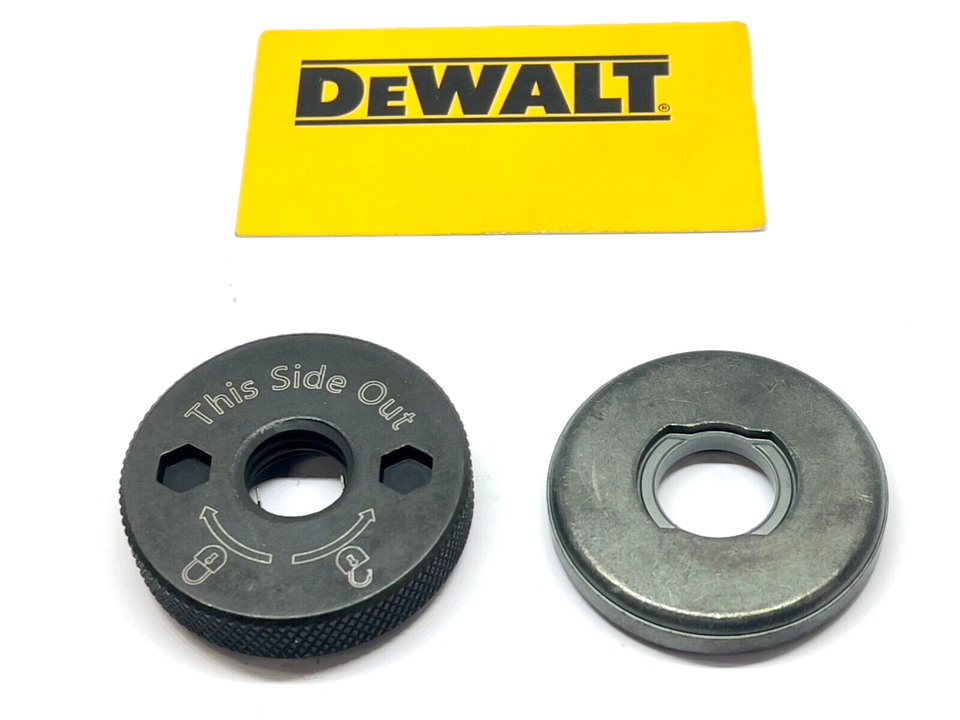 GENUINE DEWALT ANGLE GRINDER M14 INNER & OUTER FLANGES FOR DCG405 ...