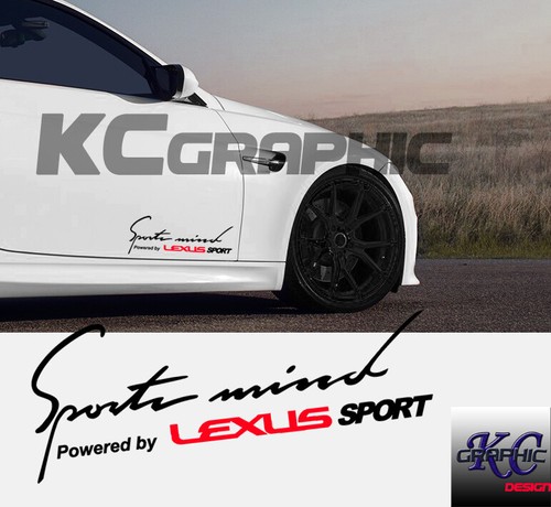 Sports Mind Powered by Lexus SPORT Racing Vinyl Decal sticker emblem ...