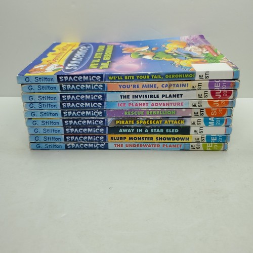 Geronimo Stilton Spacemice Book Series Set Lot 9 Paperback Ex Library ...