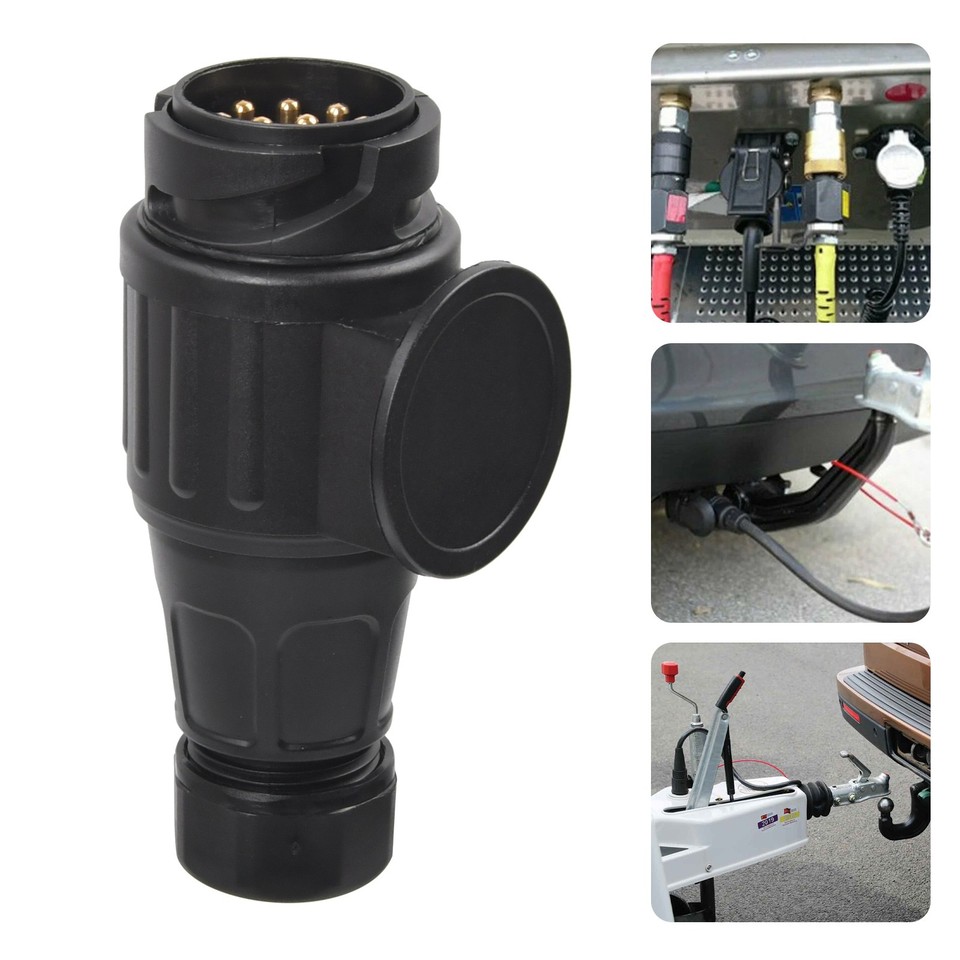 13 Pin 12V Trailer Plug Caravans Socket Plug Electrical Tow Towing ...