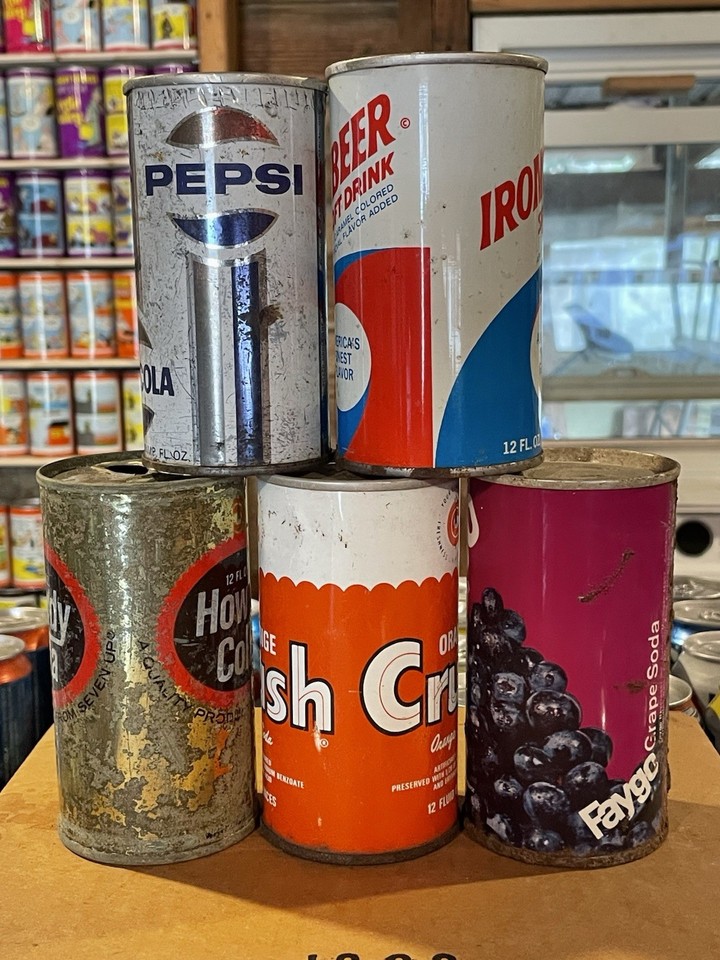 Off Grade Straight Steel Soda Pop Cans | eBay