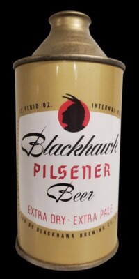 Blackhawk Beer of Davenport, Iowa NEW Sign: 12x24" USA STEEL XL- 3 LBS ...