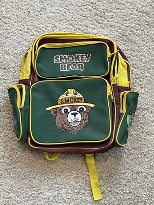 NOS RARE VINTAGE SMOKEY THE BEAR BACKPACK VERY HARD TO FIND 🐻 | eBay