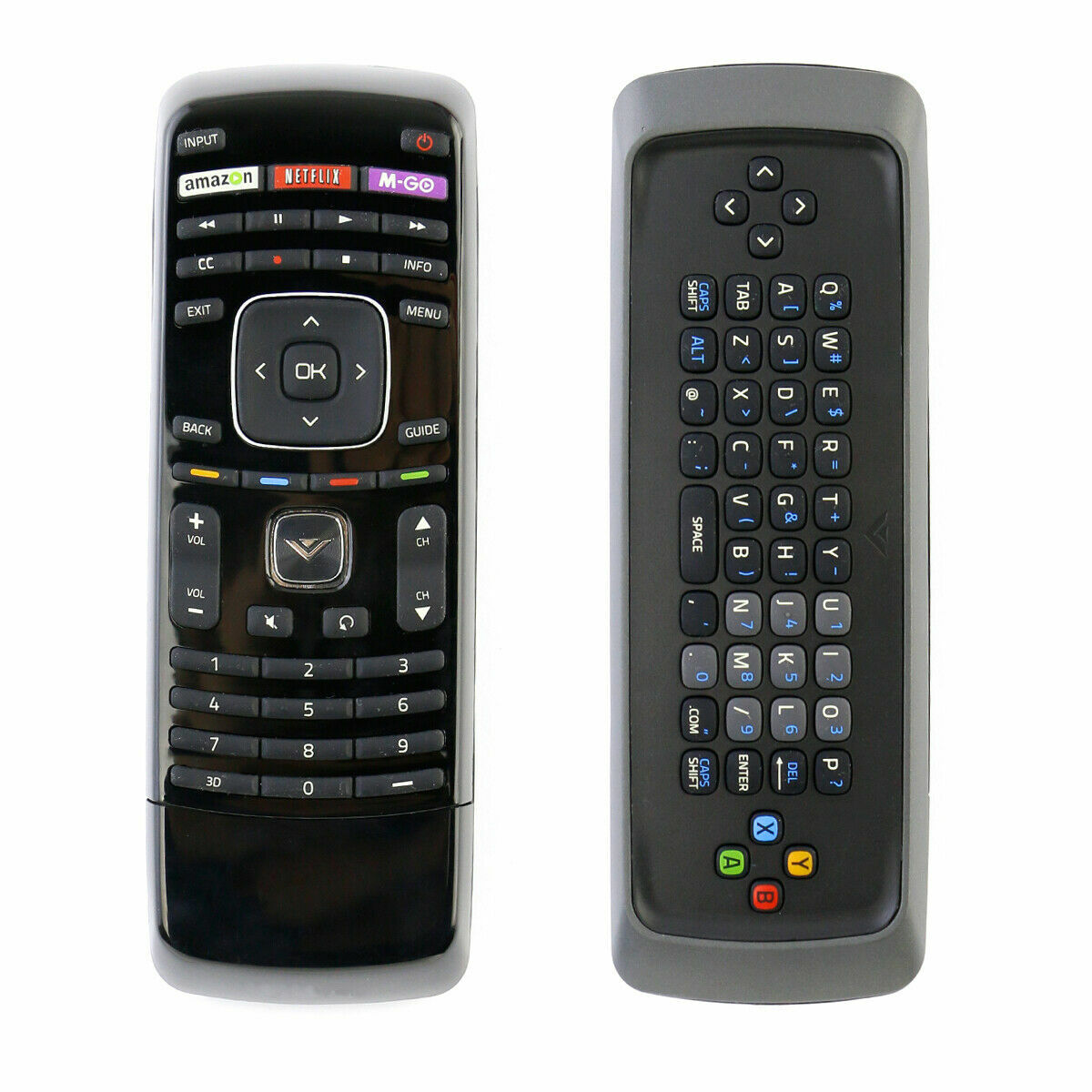 XRT303 Qwerty Dual Side Keyboard Remote for Vizio TVM3D550KDE M3D470KDE ...