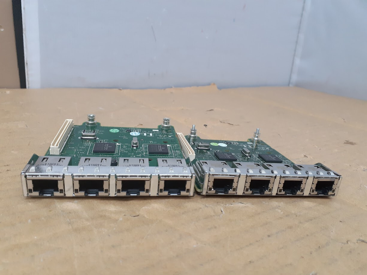 Lot of 2 Dell FM487 4 Port 1GbE NIC Daughter Card | eBay