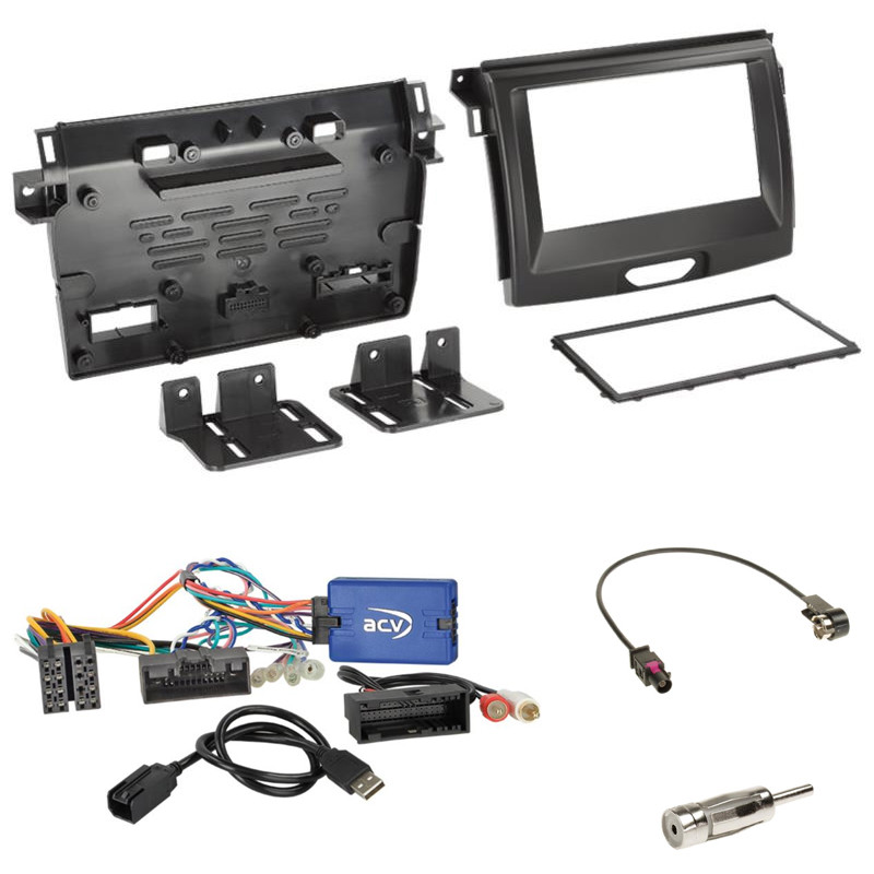 Ford Ranger (2AB) ab 04/2015 2-DIN Radioblende schwarz + Pioneer LFB ...