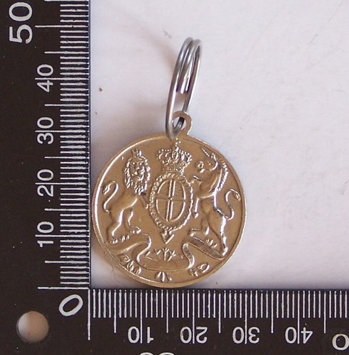 VINTAGE St CHRISTOPHER PATRON SAINT OF TRAVEL RELIGIOUS MEDAL KEY CHAIN ...