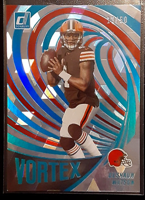 2022 Panini Donruss Football Vortex Cubic Parallel /50 #VTX-6 Deshaun ...