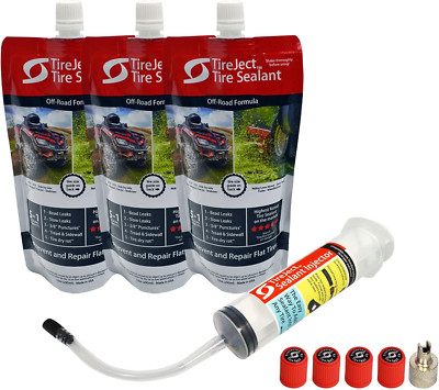 Lawn Mower Off-Road Tire Sealant - Flat Tire Protection Kit with ...