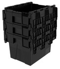Plastic Storage Boxes Containers Crates Totes with Lids - 5 x NEW 25 ...