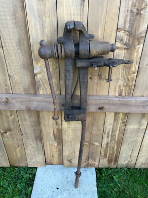 Vintage Blacksmith Post Leg Vise 45 Pounds with 4+" Jaws | eBay