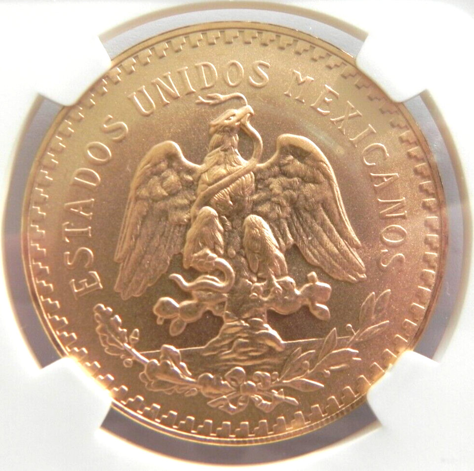 1947 Mexico G50P Gold 50 Peso NGC MS-70 (New Dies Restrike) | eBay