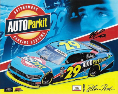 SIGNED 2024 BLAINE PERKINS "AUTOPARKIT" #29 NASCAR XFINITY POSTCARD | eBay
