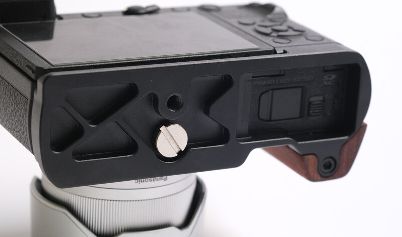 Ebony Walnut Wood Handle Grip for Panasonic GX9 Ultra Light Weight ...
