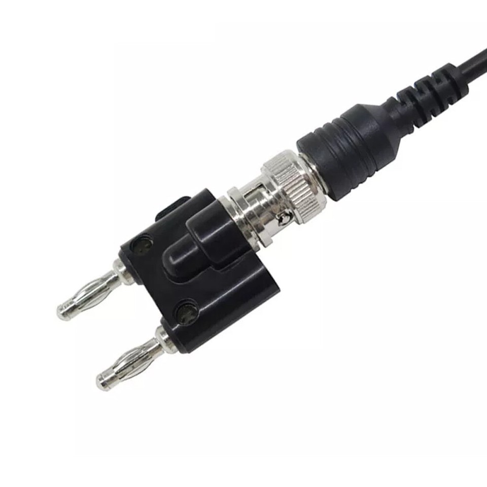 5pcs BNC Female to Dual 4mm Banana Male Plug Binding Coaxial Adapter ...