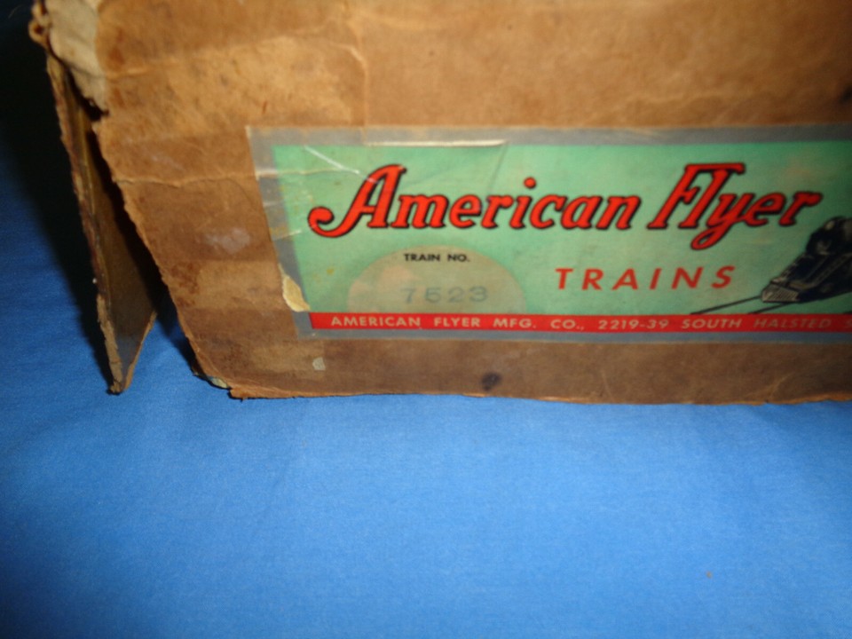 American Flyer #7523 Pre-war O Gauge Set Box w/1 Individual Box. | eBay