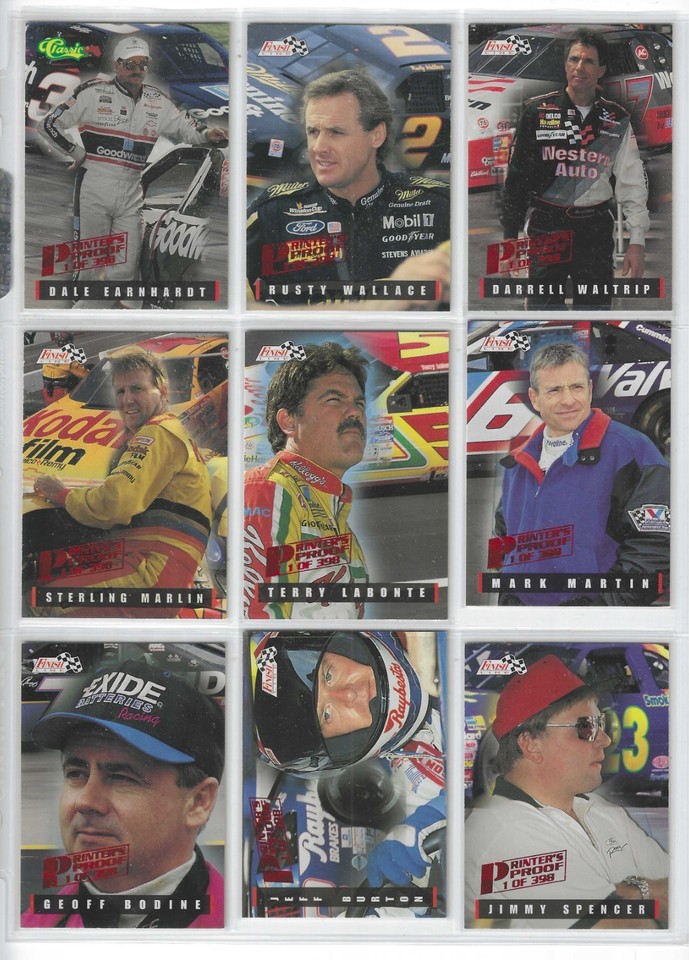 *1995 Finish Line PRINTER'S PROOF #52 Kyle Petty /398! ONE CARD ONLY ...